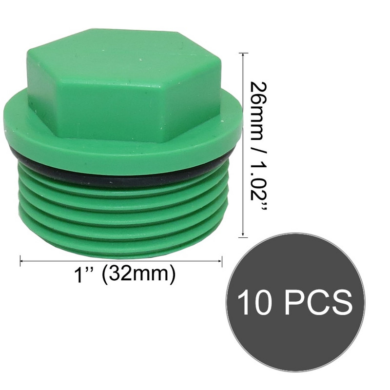 Badu.bg MUCIAKIE G1/2 G3/4 G1`` PPR крайна капачка с мъжка резба Фитинги за тръби BSP Запушалка ...