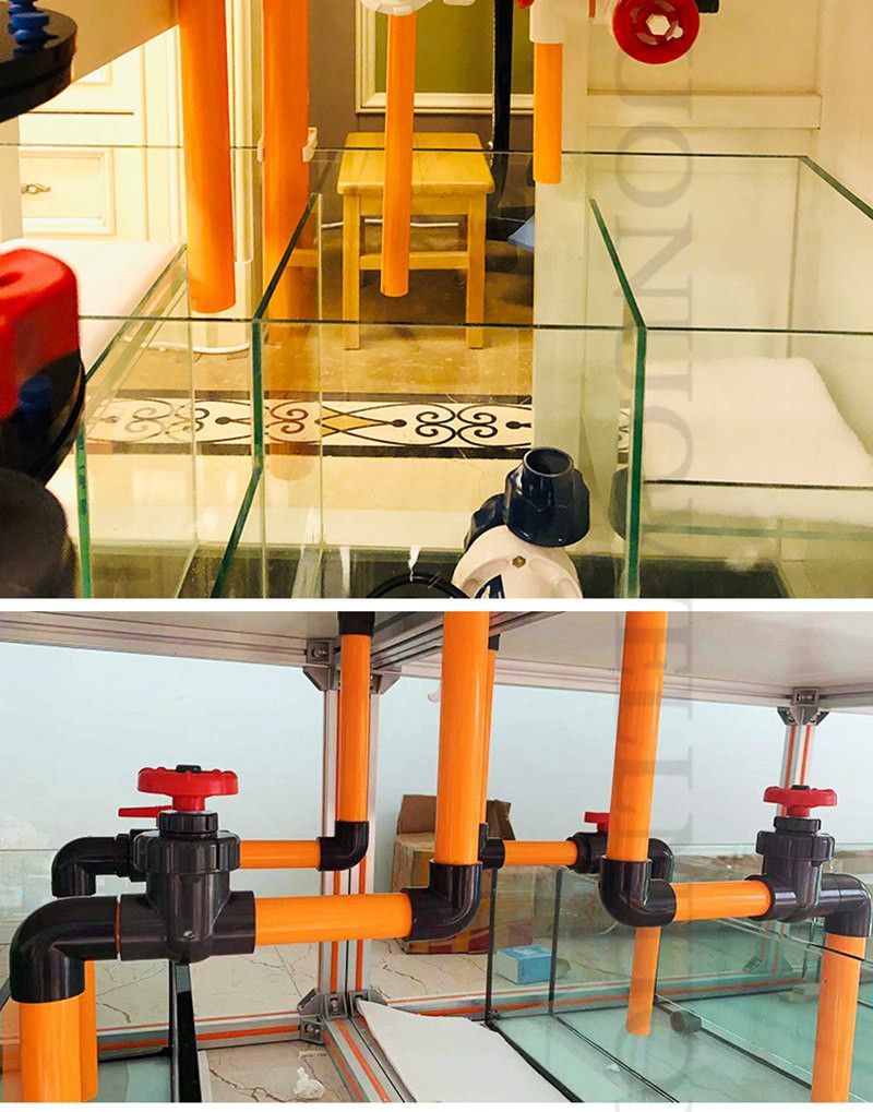 Badu.bg ID 20~110 мм PVC сферичен кран Фитинги за градински напоителни тръби Фитинги за ...