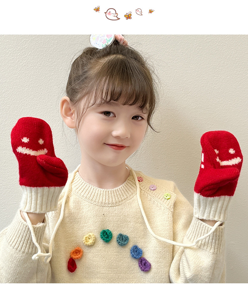 Badu.bg Детски ръкавици с връзки и щампа - Badu.bg