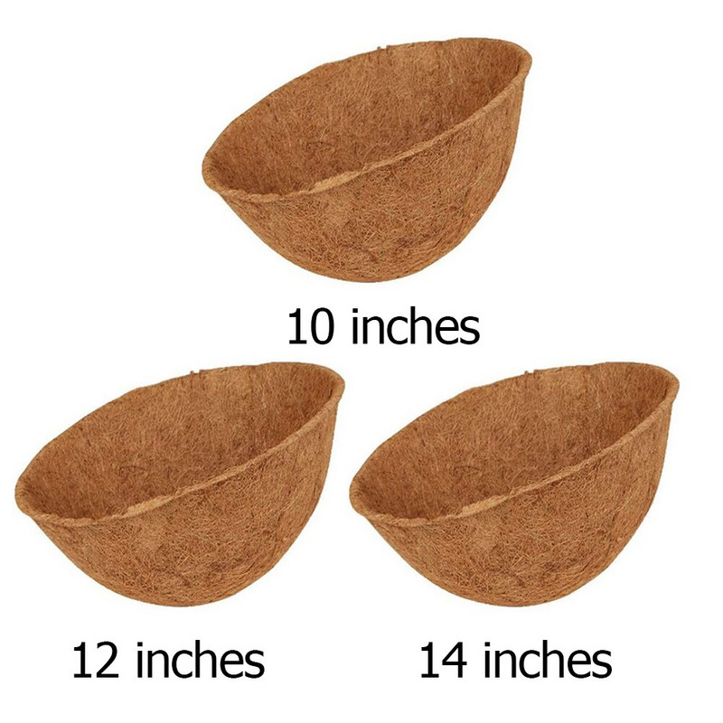 Badu Bg Висяща кокосова зеленчукова саксия за цветя Кошница Подложки за кашпа Градински декор