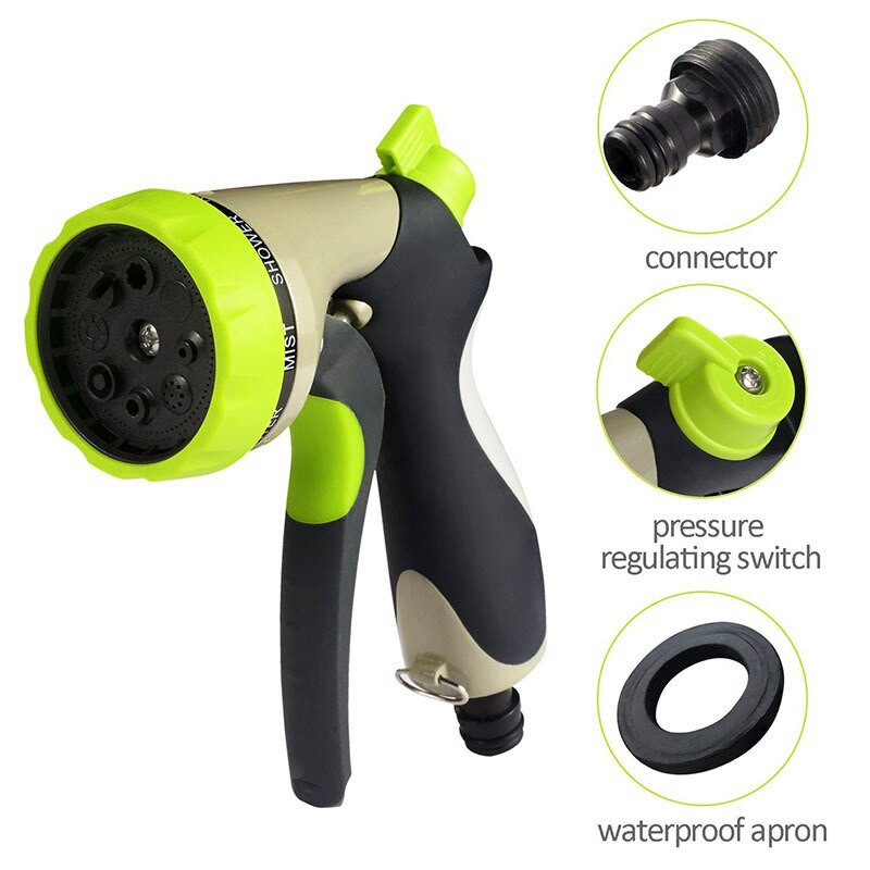 Badu Bg Градински водни пистолети дюза за пръскане с маркуч пръскачка с тежка дюза