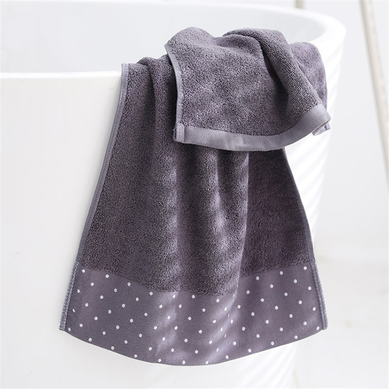 Badu.bg 34x72cm 100% памучна хавлиена кърпа на точки, плътен цвят, мека домашна кърпа за ръце за ...